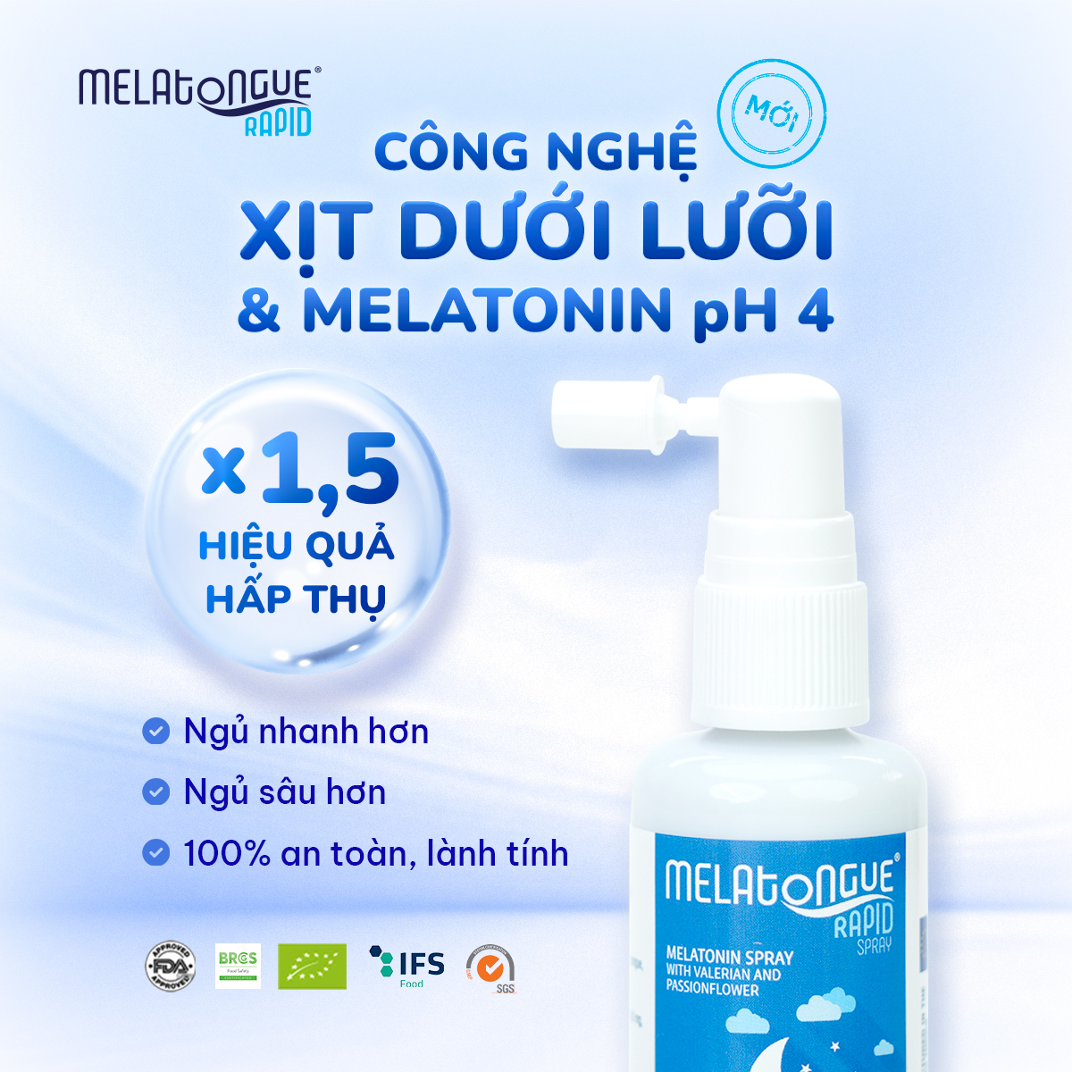 Melatongue Rapid - Giải pháp cho giấc ngủ trọn vẹn